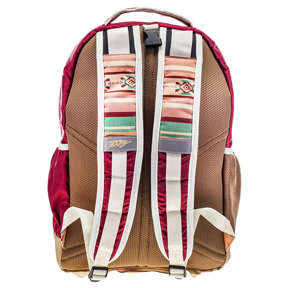 Burgundy & Tan Aztec 'Ox' Backpack by Hooey® – Stone Creek Western Shop